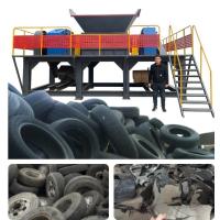 China Customized Request Full Automatic Tire Recycling Machine Production Line Tyre Shredder for sale