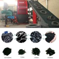 China Waste Tire Shredder Machine 50-200mm Output Double Shaft Shredder 15-220kw for sale