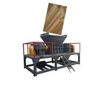 China Industrial Wood Pallet Crusher Twin Shaft Shredder 300-500kg/h Recycling Machine for sale