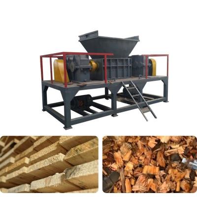 China Industrial Double Shaft Shredder 7.5-220KW Scrap Wood Shredder Machine for Metal Plastic Tire for sale