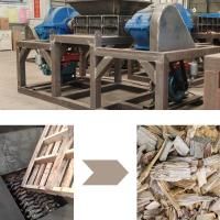China Industrial Twin Shaft Wood Pallet Shredder 7.5-220KW Scrap Furniture Crusher Customizable for sale