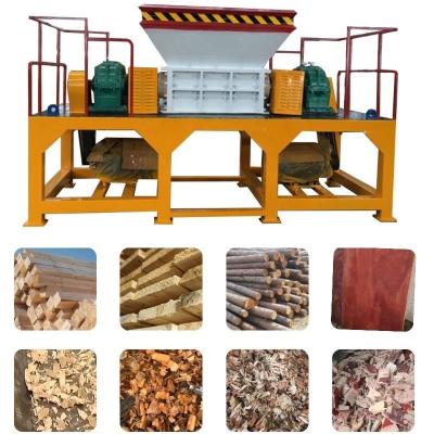 China Industrial Double Shaft Wood Branch Crusher Shredder Machine 400mm Chamber for sale