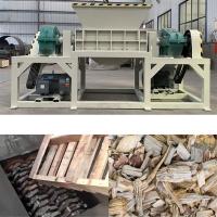 China Industrial Double Shaft Wood Chipper Shredder 400mm Blade Diameter 7.5kW Motor for Branch Garden Waste for sale