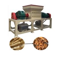 China Twin Shaft Wood Pallet Chipper Shredder 8000-10000kg/H Output Capacity for sale