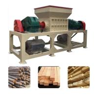 China Twin Shaft Wood Pallet Chipper Shredder 8000-10000kg/H Output Capacity for sale