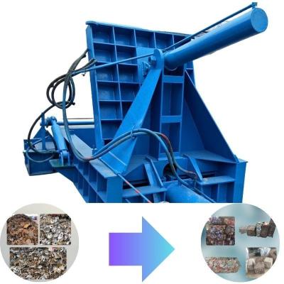 China MC-250 Horizontal Metal Baler 250 Ton Press for Aluminium Scrap Baling 500x500mm Bale for sale