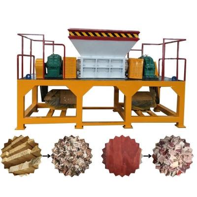 China Industrial Double Shaft Wood Branch Shredder 15-220kw Low Noise Shredding Machine for sale