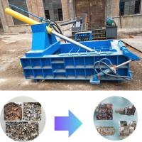 China 60 kW Hydraulic Scrap Cables Baling Press Machine 1350 kg Package Weight Metal Recycling for sale