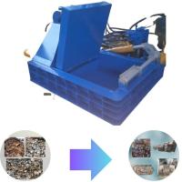 China 60 kW Hydraulic Scrap Cables Baling Press Machine 1350 kg Package Weight Metal Recycling for sale