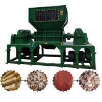 China Industrial Twin Shaft Wood Shredder Machine 400-2200mm Chamber Customizable for sale