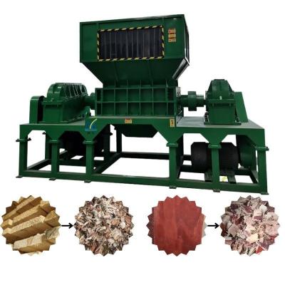 China Industrial Twin Shaft Wood Shredder Machine 400-2200mm Chamber Customizable for sale