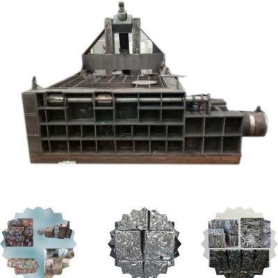 China Hydraulic Scrap Metal Baler 1350kg Bale Weight Steel Briquetting Press Machine for sale