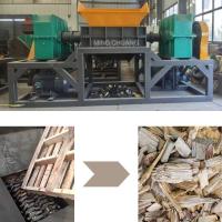 China Double Shaft Wood Pallet Shredder Machine 45000kg Heavy Duty Industrial Shredder for Wood Block for sale
