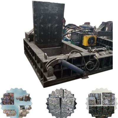 China Automatic Horizontal Hydraulic Metal Scrap Aluminum Can Press Baler 1100x800x400 mm Chamber for sale