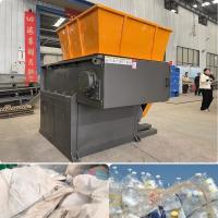China Automatic Waste Plastic Bottle Recycle Single Shaft Shredder Machine 18.5-75KW 600-1500mm for sale