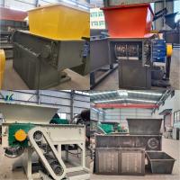 China Automatic Waste Plastic Bottle Recycle Single Shaft Shredder Machine 18.5-75KW 600-1500mm for sale