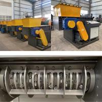 China Automatic Waste Plastic Bottle Recycle Single Shaft Shredder Machine 18.5-75KW 600-1500mm for sale