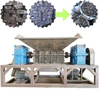 China Double Shaft Aluminum Cast Shredder 2600x2000x1900mm for Scrap Metal Recycling 22-110kW for sale