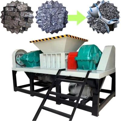China Dual Shaft Scrap Aluminum Shredder 22-110kW Organic Waste Shredding Machine for sale