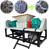 China Double Shaft Aluminum Scrap Shredder 22-110kW Metal Crusher for Bottles Cans for sale