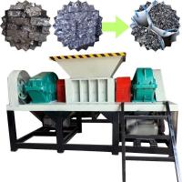 China Double Shaft Aluminum Scrap Shredder 22-110kW Metal Crusher for Bottles Cans for sale