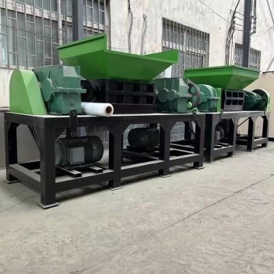 China Double Shaft Scrap Aluminum Pot Shredder 22-110kW Metal Block Recycling Machine for sale