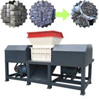 China Double Shaft Aluminium Alloy Wheel Hub Shredder 22-110kW for Waste Aluminium Recycling for sale