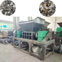 China Double Shaft Scrap Metal Shredder 22kw 800mm for Aluminum Chassis Car Engine Waste Recycling for sale