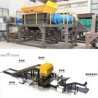 China 5000kg Heavy Duty Double Shaft Metal Shredder 37-220KW for Tire Rubber Scrap for sale