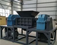 China Dual Shaft Shredder 500-1500 kg/h for Scrap Metal Empty Cases Shredding for sale