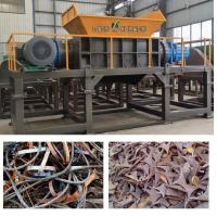 China Large Capacity Motorcycle Shredder 22-110kW Twin Shaft Scrap Metal Recycling Machine for sale