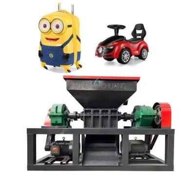 China Industrial Double Shaft Plastic Shredder 5.5-75kw 300-8000kg/h for Bottles Pipes Films for sale