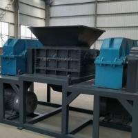 China Industrial Double Shaft Plastic Shredder 5.5-75kw 300-8000kg/h for Bottles Pipes Films for sale