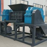 China Industrial Double Shaft Plastic Shredder 5.5-75kw 300-8000kg/h for Bottles Pipes Films for sale