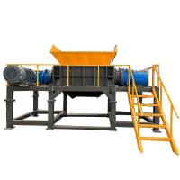 China 1000-1500 kg Capacity Double Shaft Wood Shredder for Heavy Materials Recycling for sale