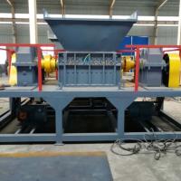 China Double Shaft Metal Shredder 22-110kW for Scrap Car Aluminum Iron Barrel Recycling for sale