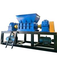 China Double Shaft Metal Shredder 22-110kW for Scrap Car Aluminum Iron Barrel Recycling for sale