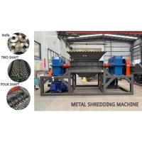 China Two Axis Shredder 22-110kW for Scrap Metal LCD TV Recycling 1-20t/h for sale