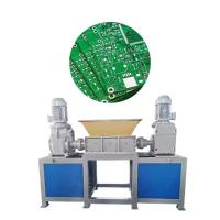 China Mini 400 Flat Knife Crusher Two-Axis Shredder for Old Electronic Circuit Boards Made for sale