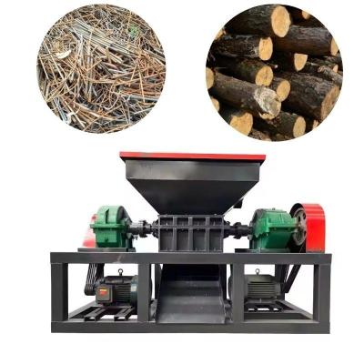 China Twin Shaft Shredder for Blue Barrels Rubber Tires 22-110kw 1-20t/h for sale