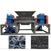 China Industrial Double Shaft Shredder 22-110kW for Waste Rubber Tires and Scrap Metal for sale