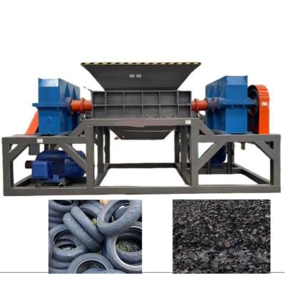 China Industrial Double Shaft Shredder 22-110kW for Waste Rubber Tires and Scrap Metal for sale