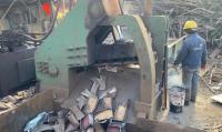 China Hydraulic Tiger Head Shear for Aluminum Block Scrap Metal Cutting Recycling 1200mm Blade for sale
