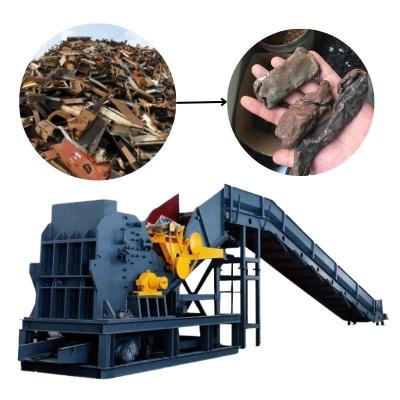 China Scrap Metal Hammer Mill Crusher 1000mm Rotor 1.5-3 Tons Hour for Car Shells Aluminum Cans for sale