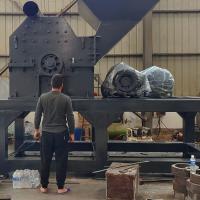 China Industrial Scrap Metal Shredder Crusher Production Line 1000mm Rotor 1.5-3 TPH for sale