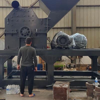 China Industrial Scrap Metal Shredder Crusher Production Line 1000mm Rotor 1.5-3 TPH for sale