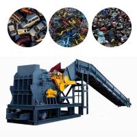 China Heavy Duty Metal Barrel Crusher with Vibrating Screen 75-110kW Scrap Car Shredder for sale