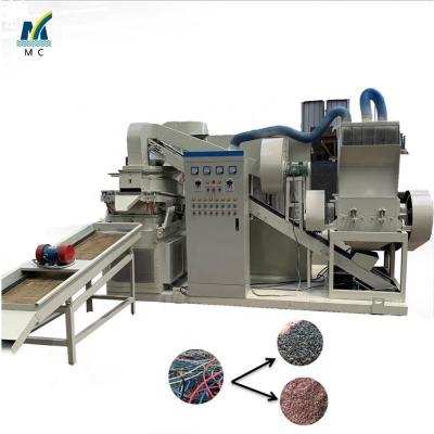 China Copper Wire Granulator Machine 400-1000kg/h Dry Type Separation with Magnetic System for sale
