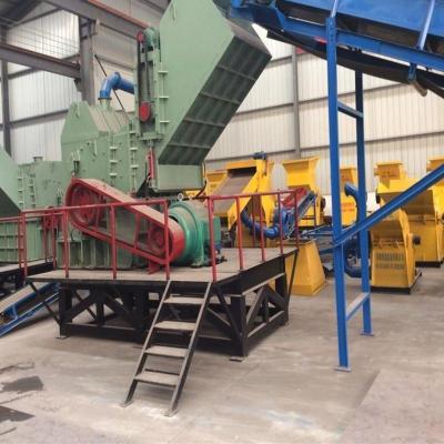 China Scrap Metal Crusher Machine 4.5-10 Tons Weight with Vibrating Screen Hard Alloy Cutter for sale