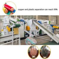 China Copper Wire Recycling Machine 4800x2500x2400mm Dry Type Cable Granulator 800-1000kg/h for sale